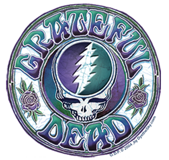 Grateful Dead Batik SYF sticker: dyethesky.com